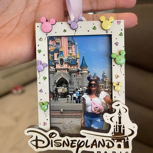 Disneyland Photo Frame Ornament With Personalization Option - Etsy