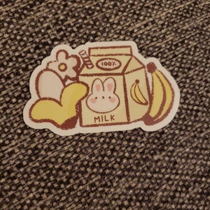 Cute Milk Carton Stickers Vinyl Sticker for Laptop | Etsy