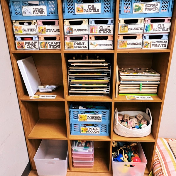 Art Classroom Supply Labels, Art Closet Organization Labels, Classroom ...