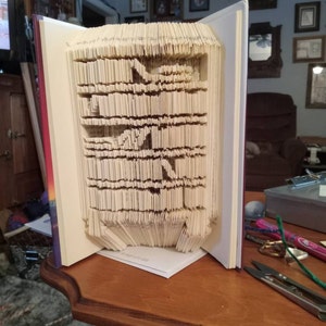 Bookcase 180 COMBI Book Folding Pattern digital Download PATTERN 23cm ...