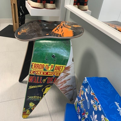 Deckstool 18 Recycled Skateboard Stool Single Stool Free Shipping ...