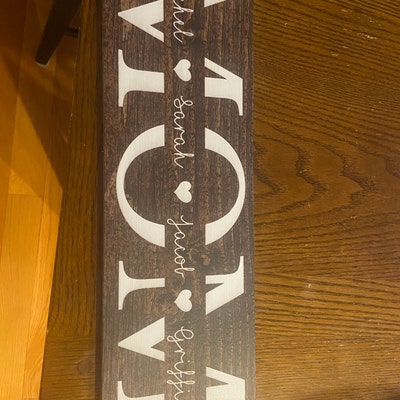 Mom Sign With Kids Names, Mothers Day Gift, Personalized Gift for Mom ...