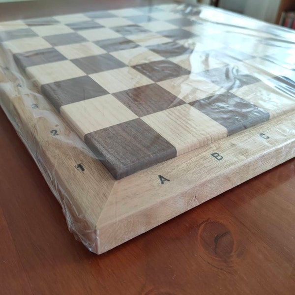Handmade Wooden Chess Board Walnut and Chestnut Wood, Custom Made ...