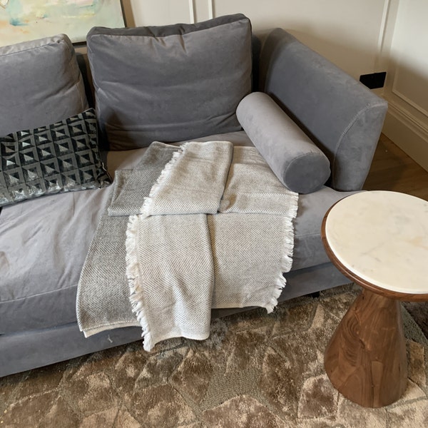 Yak Wool Blanket Large Shawl Wrap Blanket Sofa Couch Throw Meditation ...