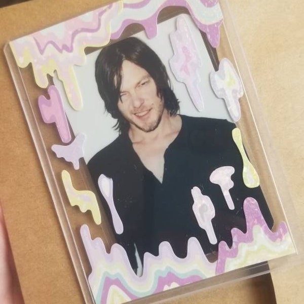 Norman Reedus Fan Photocard, Twd Fan Art, the Walking Dead Fan Merch - Etsy