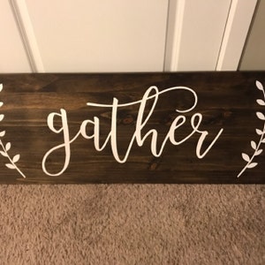 Farmhouse Stencil, Gather Stencil, Mylar Reusable Stencil, Gather With ...