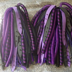 Cyberlox Dread Goth Red Black Redweb Metallic Hair Falls | Etsy