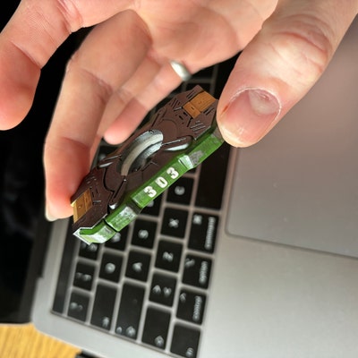 Hand-painted Halo Inspired AI Data Chip Light-up Prop - Etsy