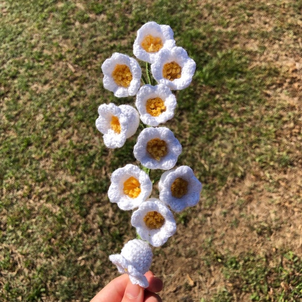 Bell Flower Crochet Pattern, Crochet Flower Bouquet Pattern, Crochet ...