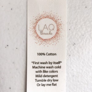 Custom Half Fold Hem Loop Style Labels Using Your Custom Design Logo or ...