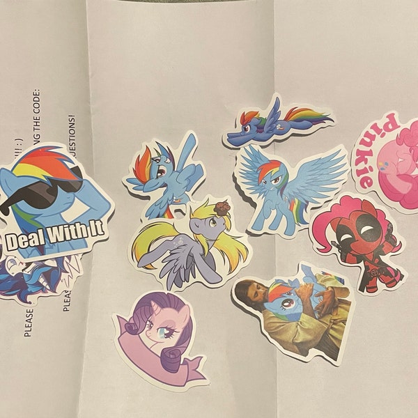 MLP/ Pony Sticker Mix Sticker, Kawaii Sticker, Laptop Stickers, Kids ...