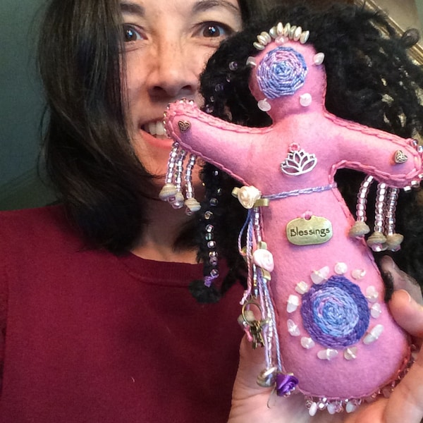 Handmade Healing Art Doll, Chakra Spirit Doll, Custom Colors - Etsy