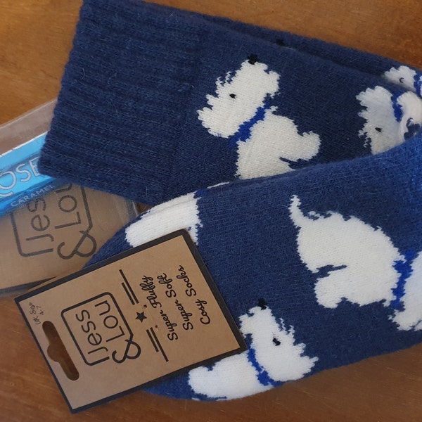 Gift Perfect Paws Cuffed Socks Cute Cosy Cuffed Socks Warm Bed Socks ...