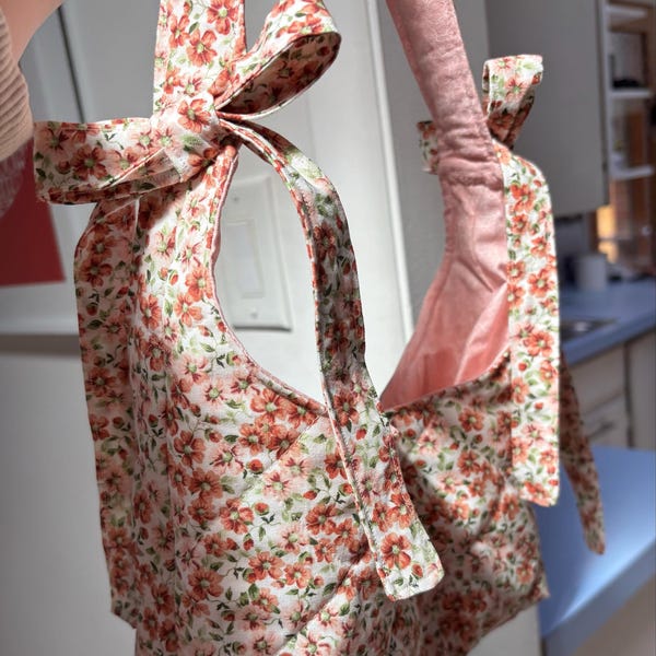 The Mini Slouchy Bow Bag Sewing Pattern I Video Tutorial & Illustrated ...
