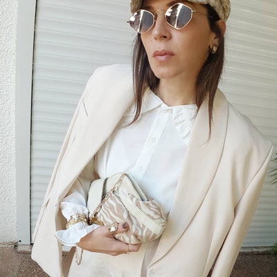 Vintage 1970s Blue Denim Chambray Rainbow Ricrac Peasant Prarie Cottage ...