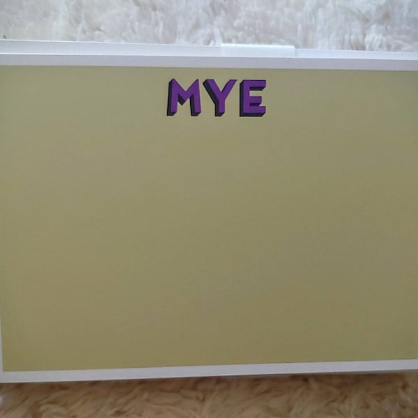 Custom Weekly Planner Notepad, Days of the Week Notepad, Monogram ...