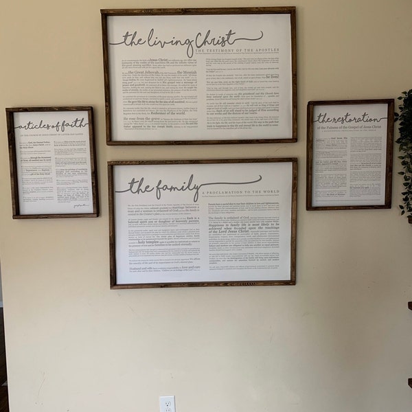 Articles of Faith Print- on Premium Paper- Cursive Title- LDS - Etsy