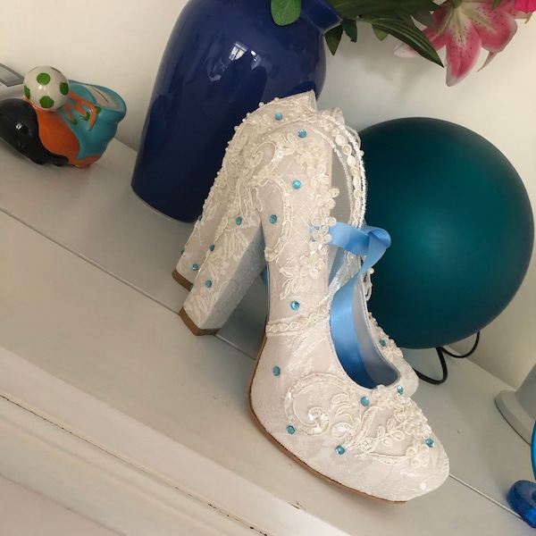 Something Blue Ivory Lace Wedding Shoes - Etsy
