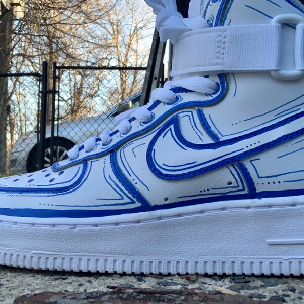 SMILE Air Force 1 Custom - Etsy