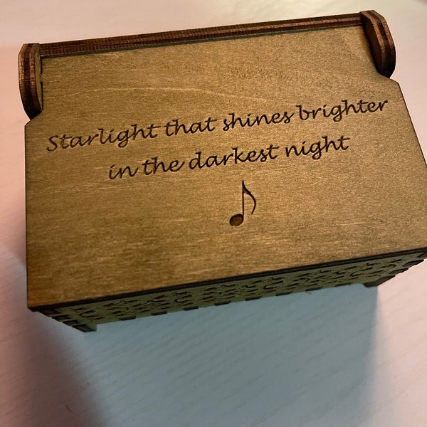 Walnut Wind-up Music Box | Custom Engraving | Custom Photo ...