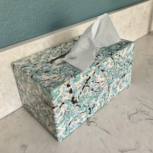 Handcrafted Tissue Box Cover Made With Japanese Chiyogami Washi Paper ...