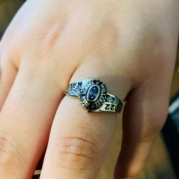 Customized Women’s High School and College Class Ring – Personalized ...