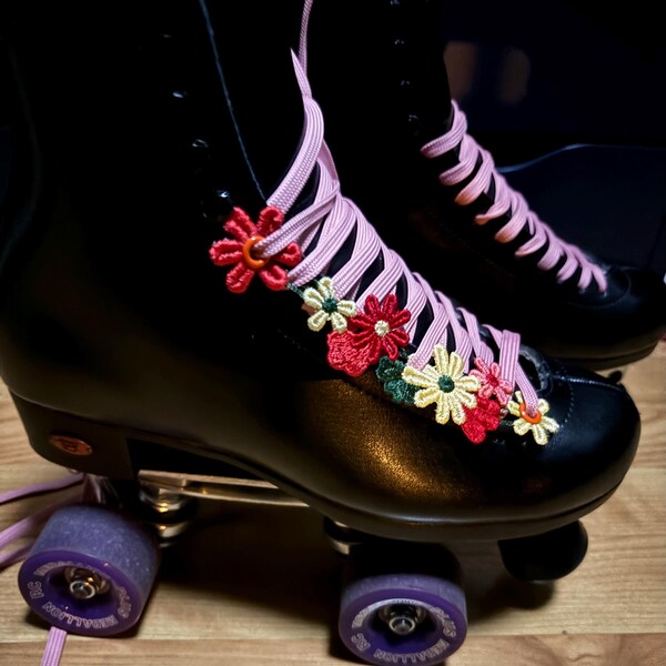 Flowers Lace Chain Roller Skate Accessories - Sold in Singles - Eyelet ...