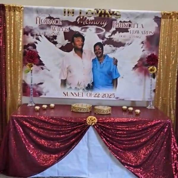 Funeral Backdrop Funeral Step and Repeat Memorial Backdrop Memorial ...