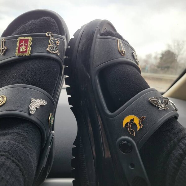 Goth Clog Shoe Charms | Spooky Gothic Accessories - Etsy