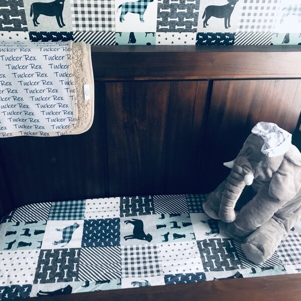 Labrador Retriever Fabric -black Lab Quilt B Dog Breed Quilt Pattern ...