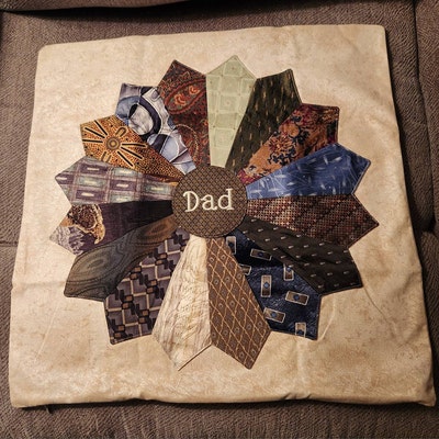 Memory Table Topper, Made From Ties or Shirts of Your Loved One - Etsy