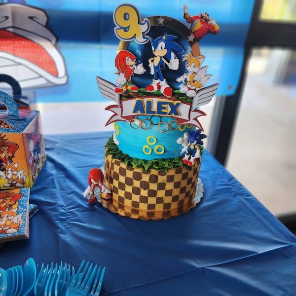 Sonic and Friends Cake Topper - Etsy