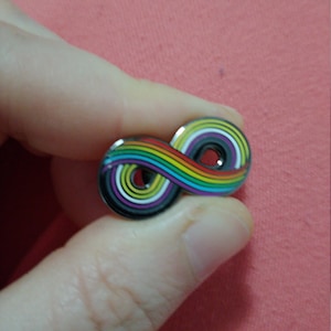 Infinitely Pansexual Pin Subtle Pan Pride Accessory LGBT | Etsy