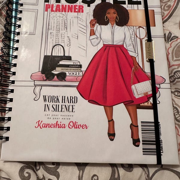 2025 Personalized Monthly Weekly Planner, Brunette Girl Boss Weekly ...