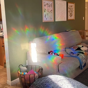 Sun Face With Lashes Window Cling Bling Holographic Rainbow Maker Sun ...