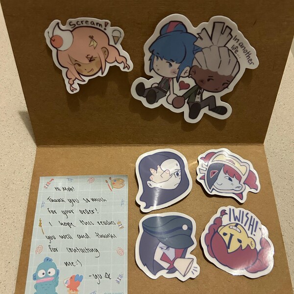 Coral Glasses, Taski Maiden, Ena, Mitu Glossy Sticker, Ena Dream BBQ, 2 ...