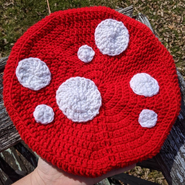 Crochet Mushroom Toadstool Hat *PATTERN ONLY* - Etsy