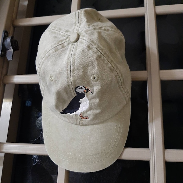 PUFFIN BIRD HAT - One Embroidered Women Men Wildlife Baseball Cap ...
