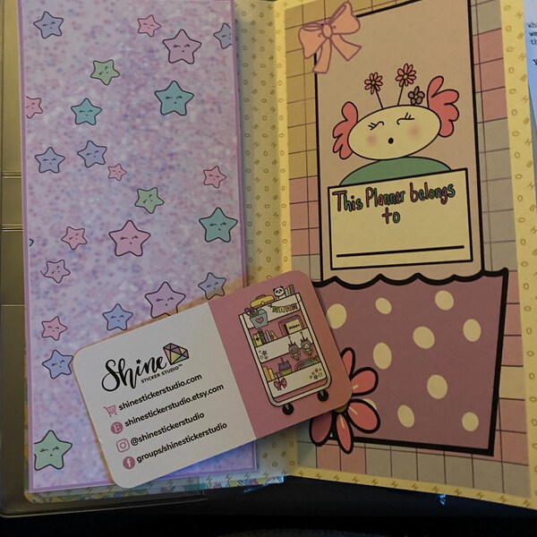 File Folder Planner Sticker Organizer Cute Folder A6 B6 Weeks - Etsy