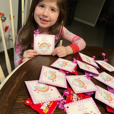 Printable Watercolor Pink Bow Personalized Notecard - Etsy