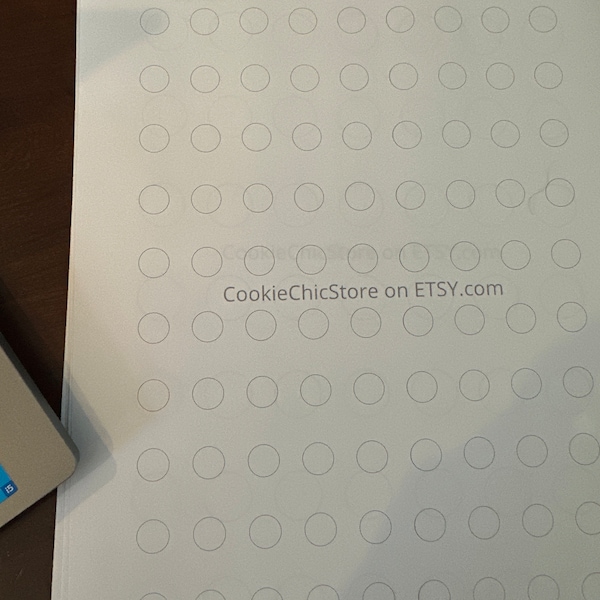 Circle Royal Icing Transfer Template, Royal Icing Circle Template ...