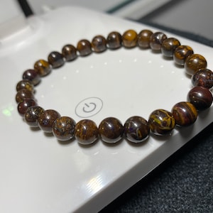 Matte Natural Fossil Jasper River Stone 4mm 6mm 8mm 10mm Round | Etsy