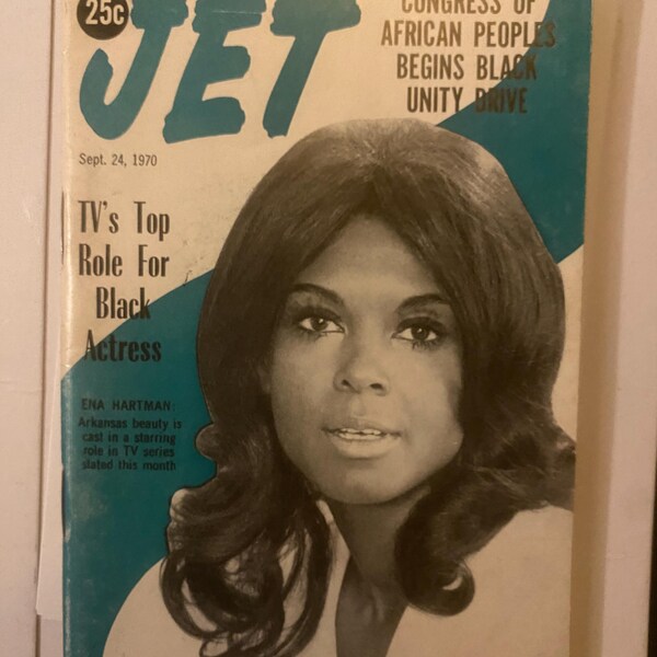 Vintage August 1, 1968 Mini JET Magazine - First Black Woman Leads U.S ...