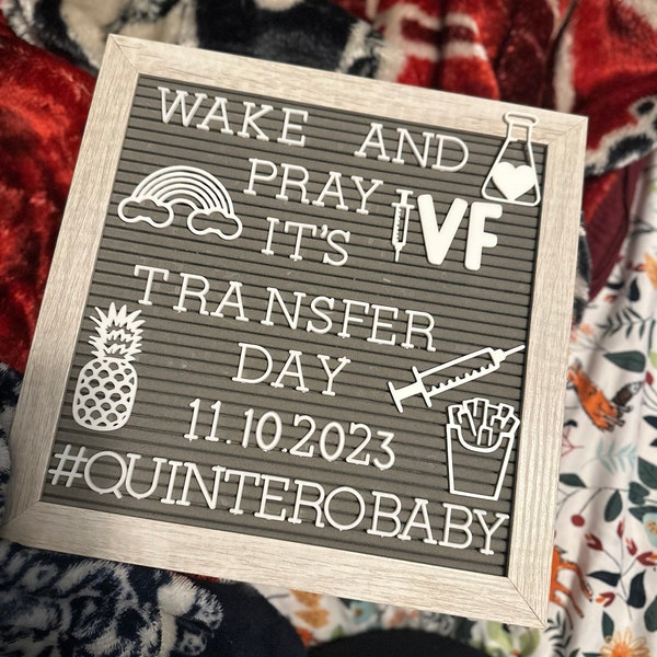 IVF Letter Board Icons - French Fries Pineapple Shot Rainbow, Test Tube ...