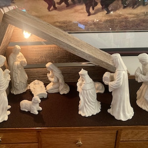 Rustic Lighted Handmade Wooden Nativity Manger Stable - Etsy