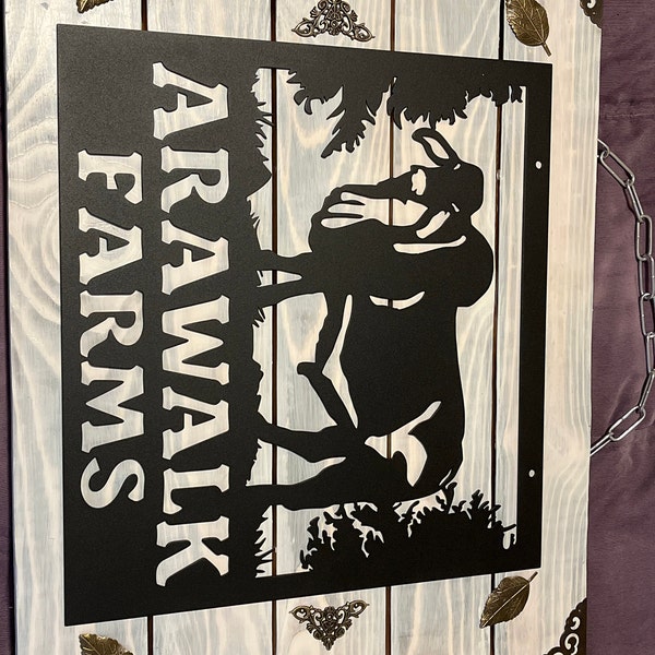 Custom Metal Brahman Farm Sign, Metal Farm Sign - Etsy
