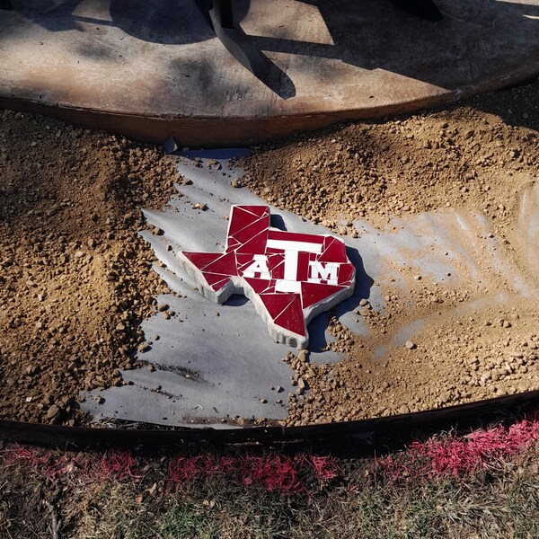 Texas Flag Stepping Stone With Mosaic Top! - Etsy