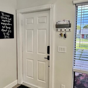 Mid Century Modern Perforated Steel Mail Holder Magazine Rack iPhone ...