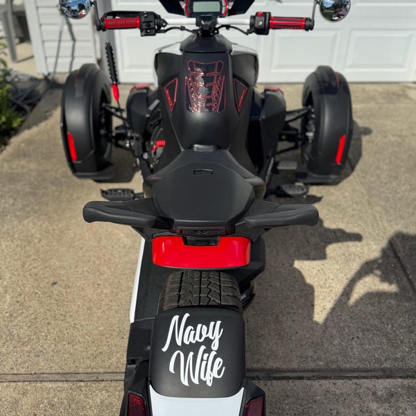 Hood Panel Decals Name Decals Ryker Motorcycle Custom Vinyl Decal ...