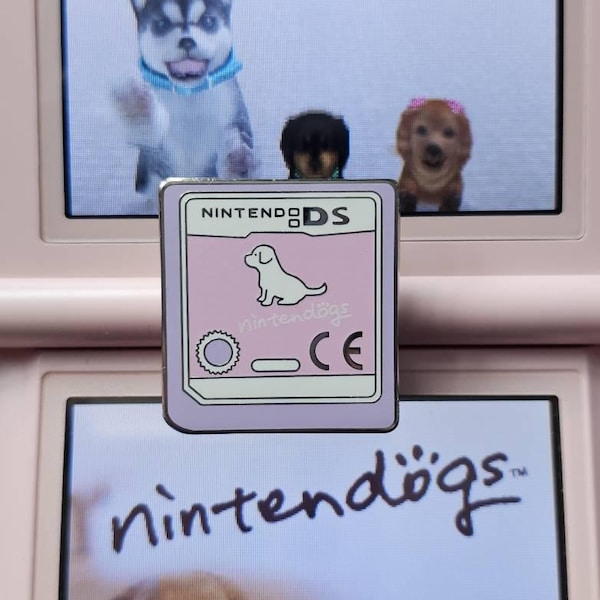 Nintendogs Game Cartridge Inspired Hard Enamel Lapel Pin Badge - Etsy UK
